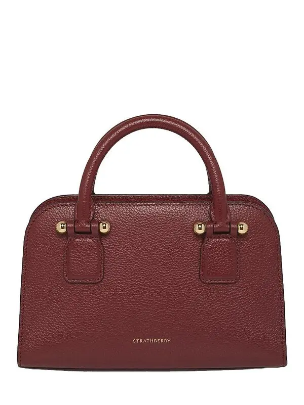 Strathberry Georgia Mini Tote - Oxblood