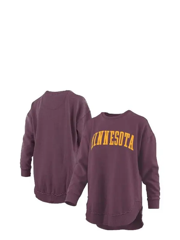 PRESSBOX Minnesota Golden Gophers Fleece Pullover Sweatshirt - Maroon