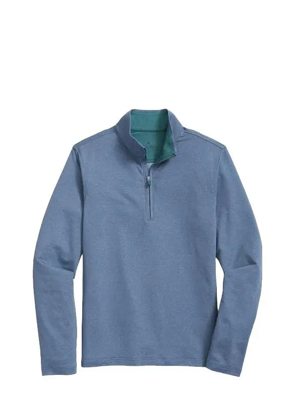 Brooks Brothers Half-zip Pullover - Dark Blue Heather