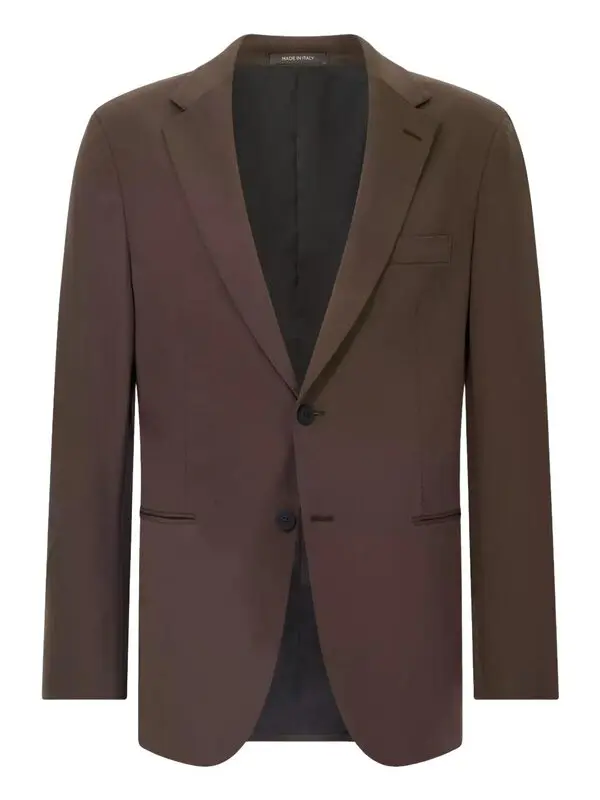 Boggi Milano Single-breasted Blazer - Brown