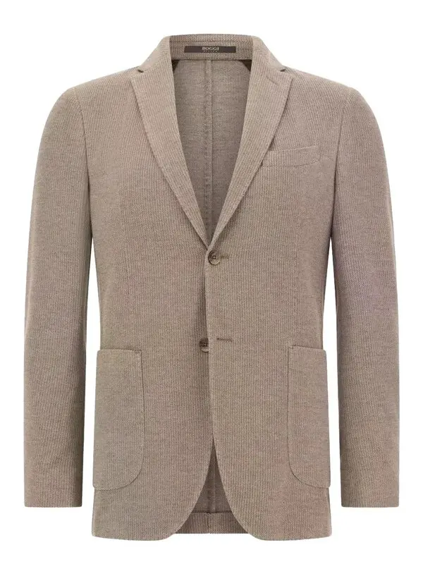 Boggi Milano Textured Blazer - Neutrals