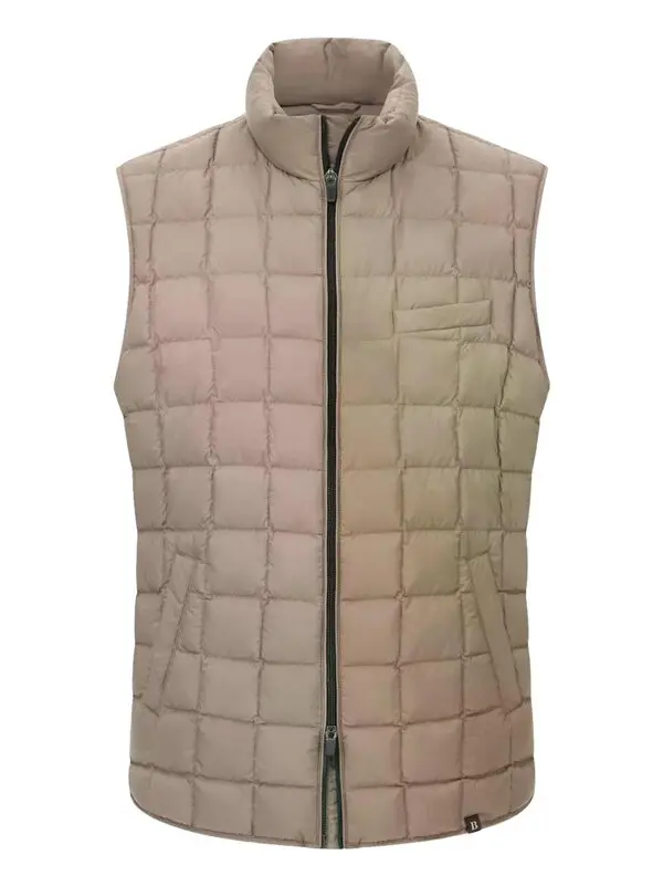 Boggi Milano Quilted Goose-down Gilet - Neutrals