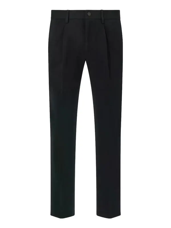 Boggi Milano Pleated Trousers - Black