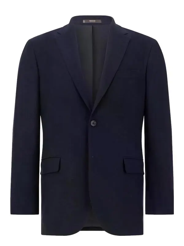 Boggi Milano Single-breasted Blazer - Blue