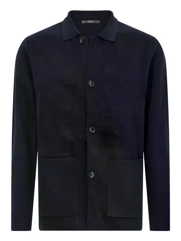 Boggi Milano Patch-pocket Overshirt - Blue