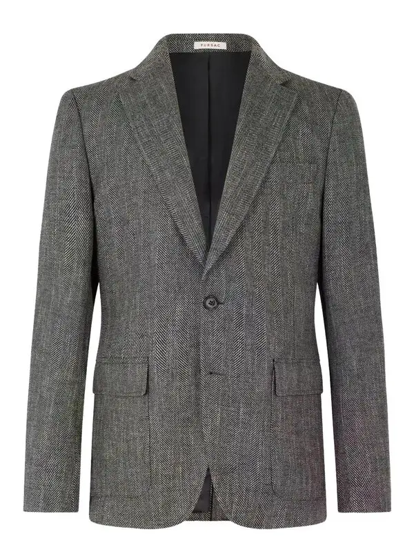 FURSAC Herringbone Blazer - Grey