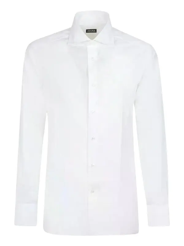 Zegna Long-sleeve Cotton Shirt - White
