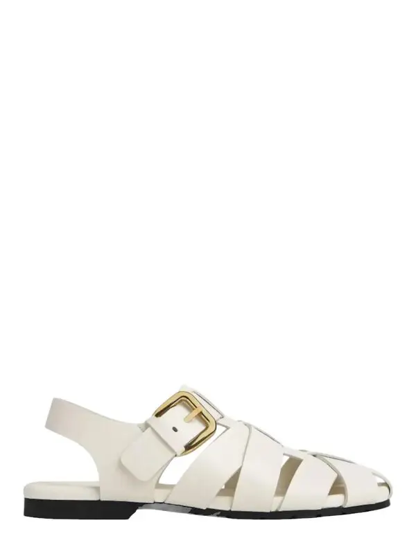 Bottega Veneta Alfie Roman Sandals - White