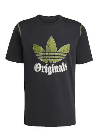 Adidas Distressed Graphic Tee Shirt - Black