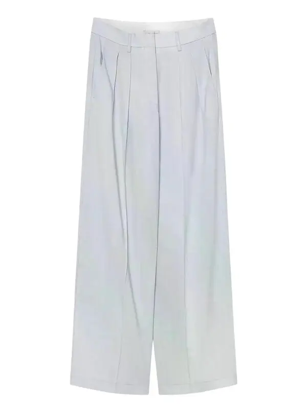 FORTE_FORTE Pleated Wide-leg Trousers - Grey