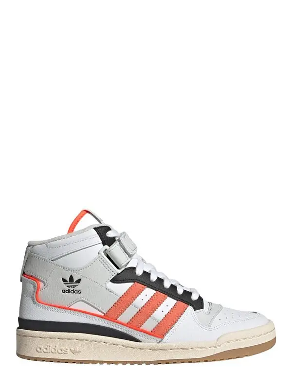 Adidas Forum Mid Sneakers - Cloud White/semi Coral Fusion/solar Red