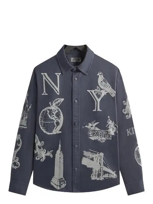 Kith Ny Symbols Graphic Apollo Shirt - Nocturnal