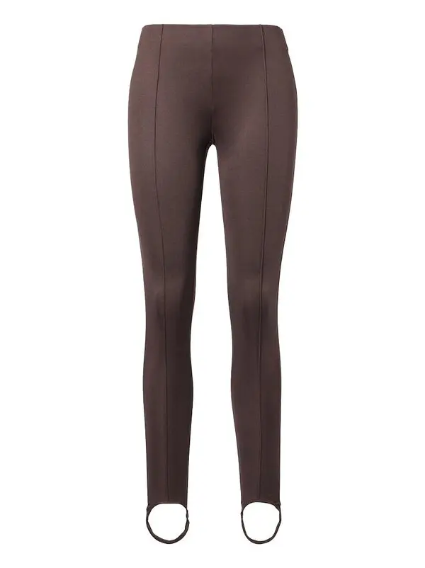 THE FRANKIE SHOP Caserta High-rise Stirrup Leggings - Brown