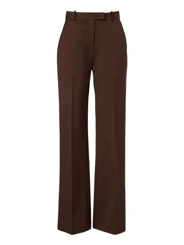 THE FRANKIE SHOP Lenora Straight Pants - Brown