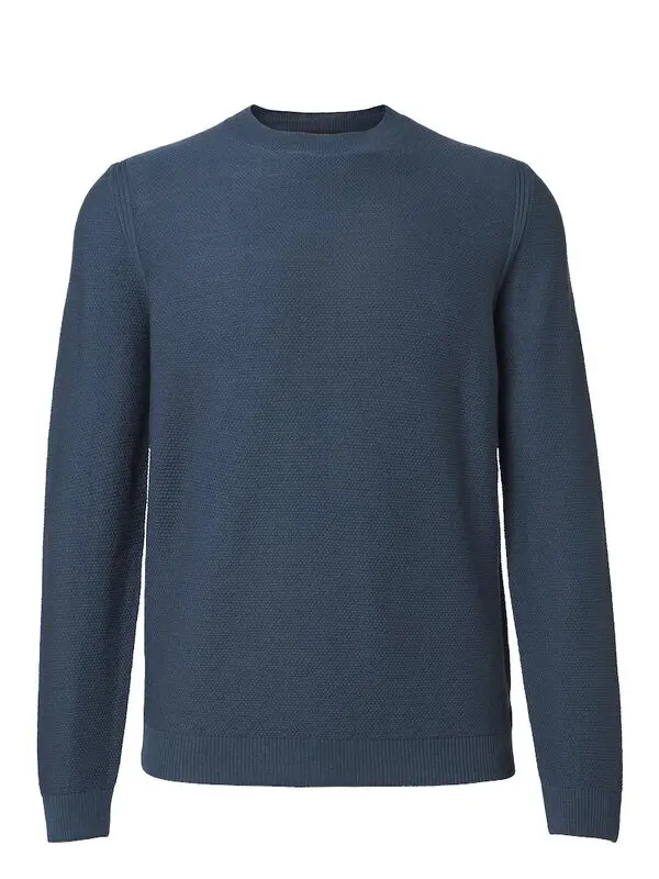 Incotex Slowear Virgin Wool Turtleneck Sweater - Blue