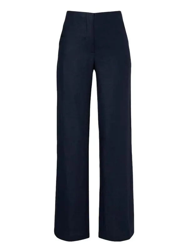 Faithfull The Brand Lulea Linen Wide-leg Pants - Blue