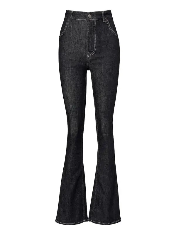 Acne Studios High-rise Flared Jeans - Black