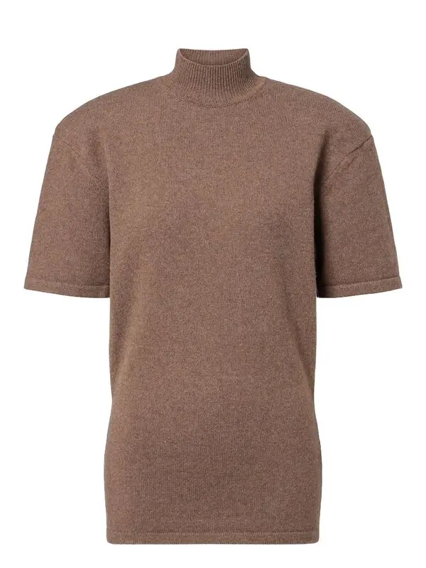 Jacquemus Knitted Wool And Cashmere Sweater - Brown