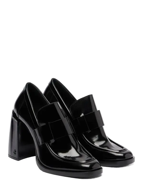 JIMMY CHOO Tylor 95 Leather Pumps - Black