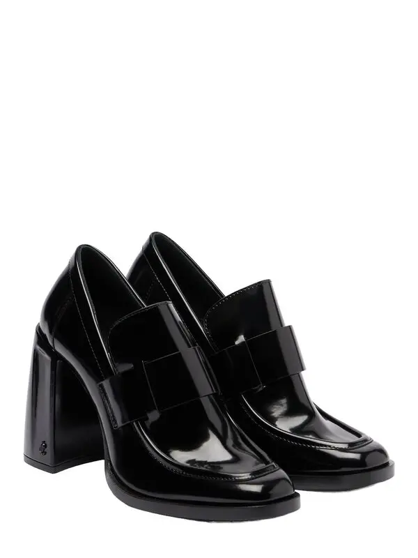 JIMMY CHOO Tylor 95 Leather Pumps - Black