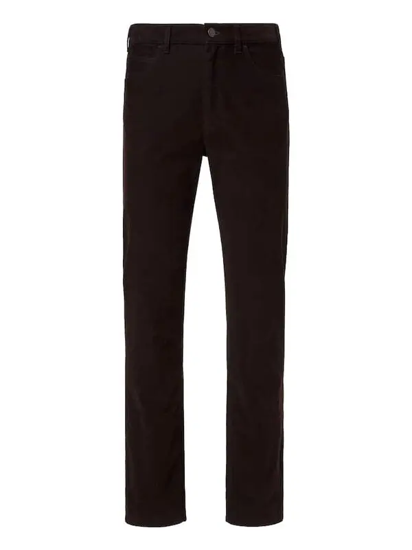 THE ROW Fred Cotton Corduroy Slim Pants - Brown