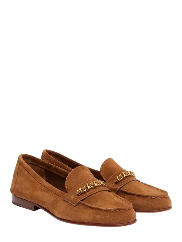 Veronica Beard Penny Suede Loafers - Brown