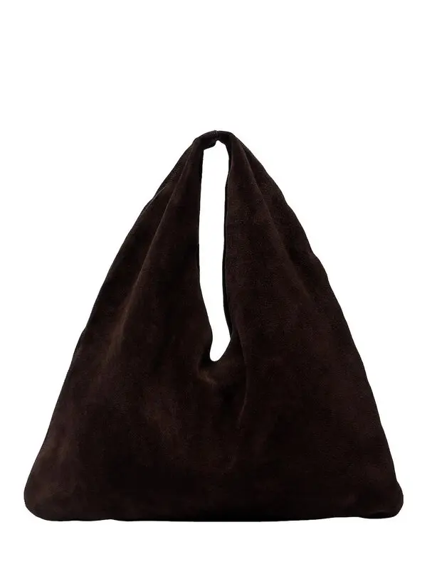 THE ROW Bindle Small Suede Top-handle Bag - Brown