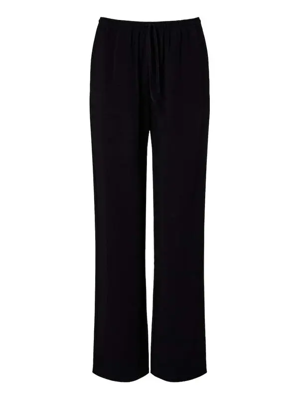 Asceno Aurelia High-rise Straight Pants - Black