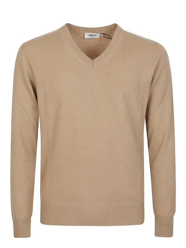 Altea V-neck Cashmere Sweater - Brown