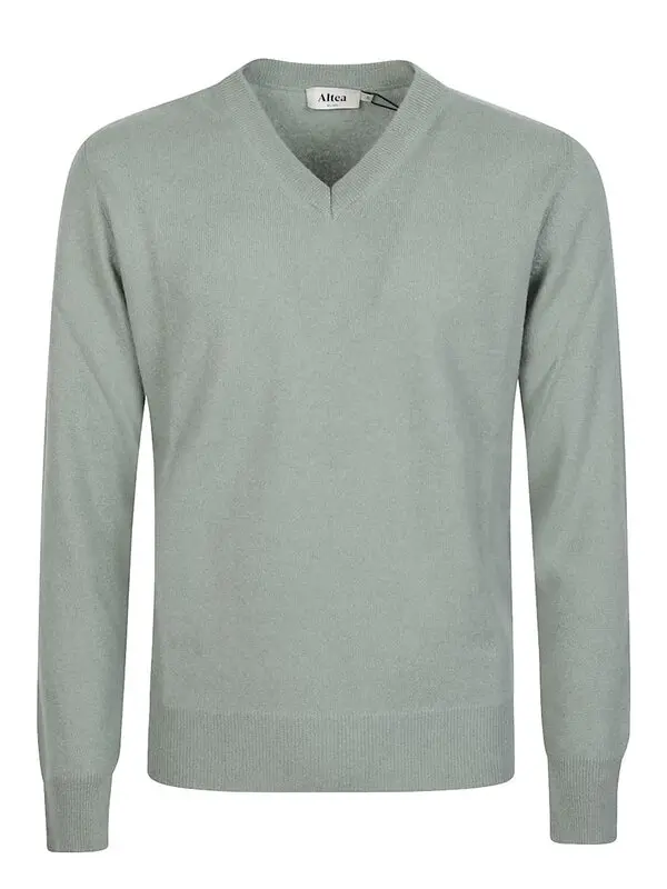 Altea V-neck Cashmere Sweater - Green