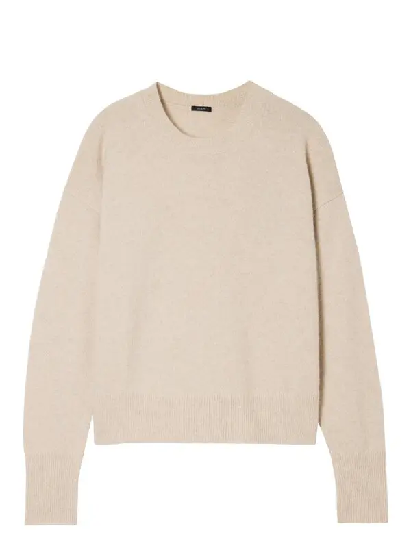 JOSEPH Brushed Cashmere-blend Sweater - Neutrals