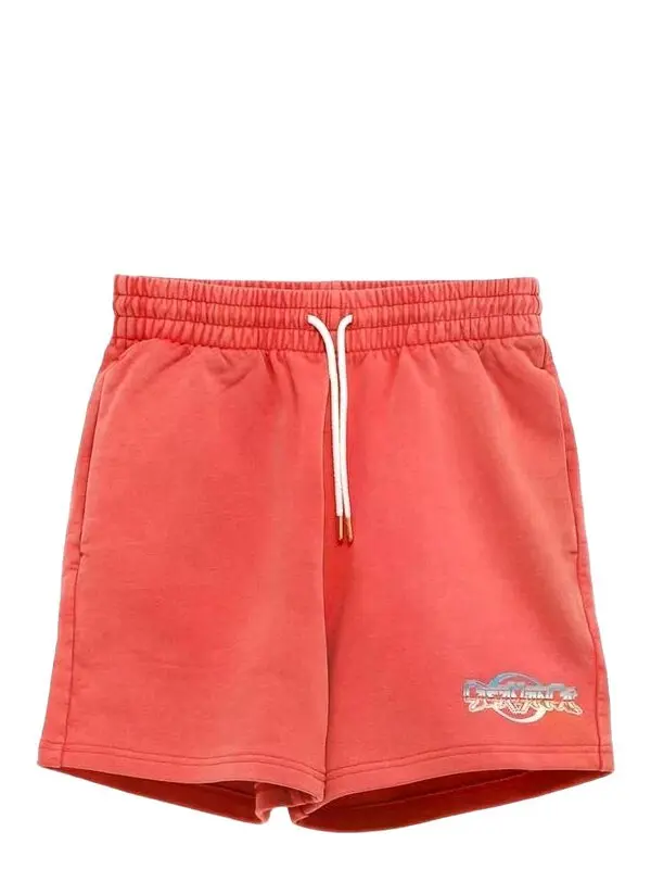 Casablanca Elasticized-waistband Logo-print Shorts - Red