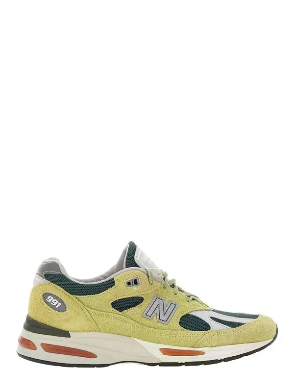 NEW BALANCE Made In Us 991v2 Suede Sneakers - Green