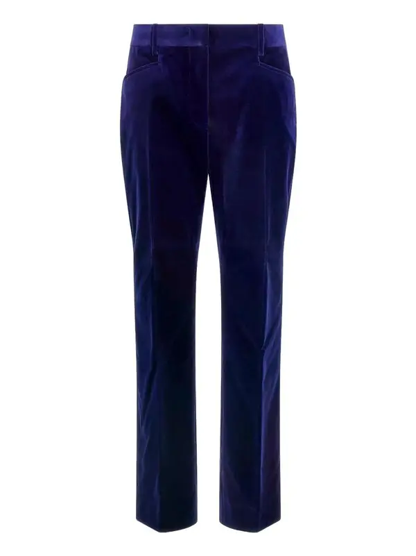 TOM FORD Velvet Trousers - Blue