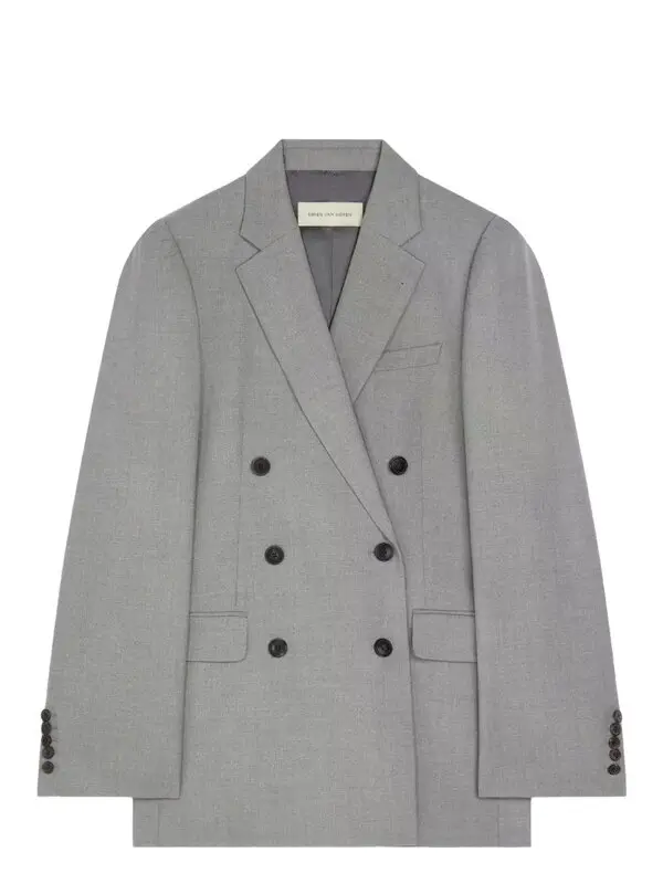 Dries Van Noten Double-breasted Blazer - Grey
