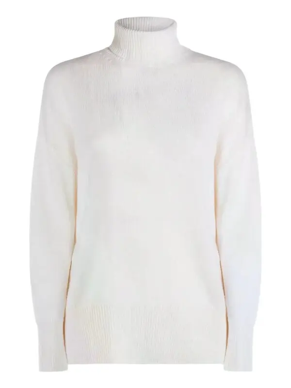 Brunello Cucinelli Turtleneck Ribbed Sweater - Neutrals