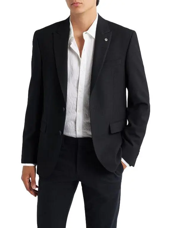 ALLSAINTS Rawdon Slim-fit Textured Sport Coat - Black