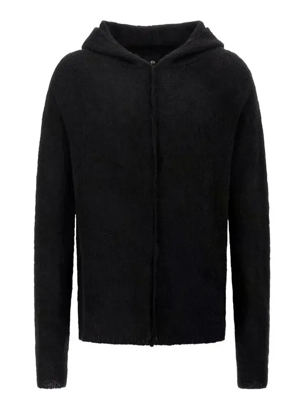 THOM KROM Hooded Cuffed-sleeve Hoodie - Black