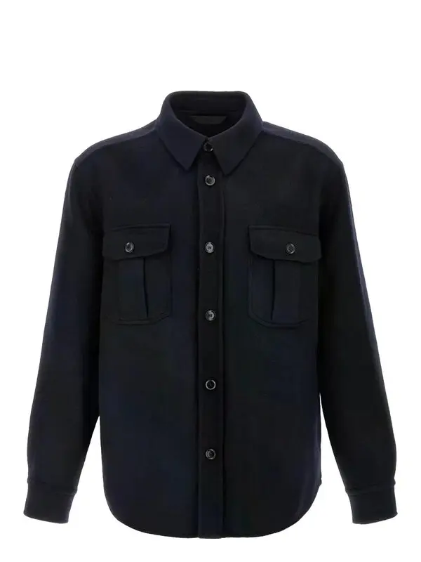 Brioni Button-cuffed Overshirt - Blue