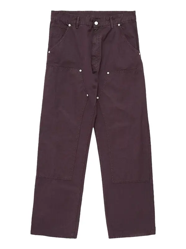 MAISON MARGIELA Canvas Workwear Pants - Red