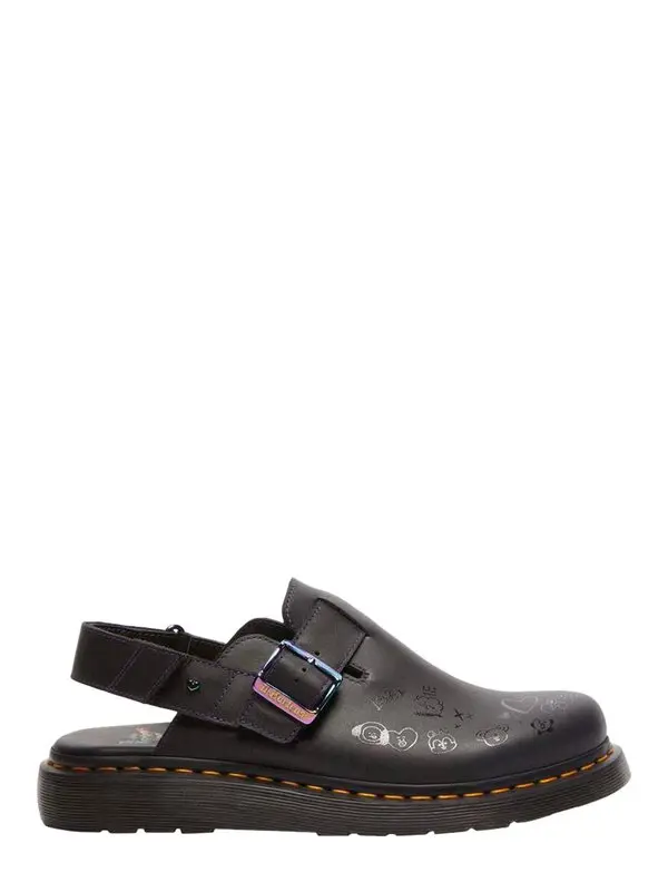 Dr. Martens Bt21 X Jorge 2 'iridescent Heart Studs - Black