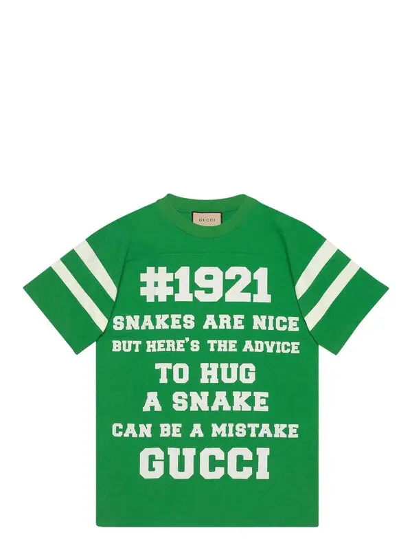 Gucci To Hug A Snake Graphic T-shirt - Cream