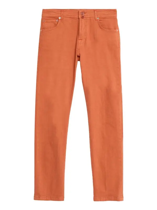 Kiton Kurabo Slim Stretch Five-pocket Pants - Orng