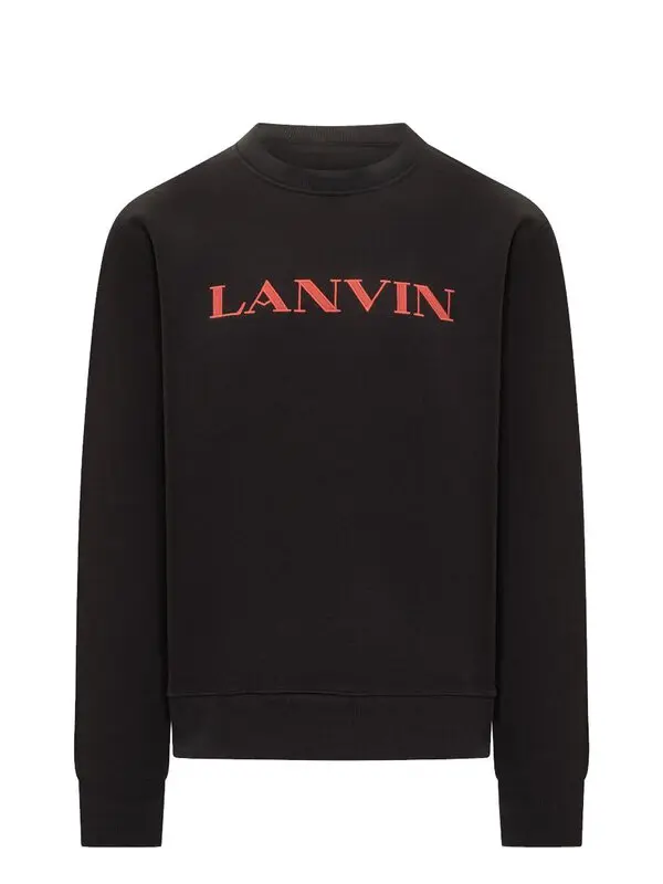LANVIN Sweatshirt With Logo - Black
