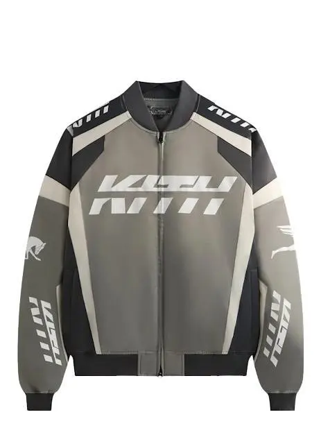 Kith Racing Nylon Bomber Jacket - Steel