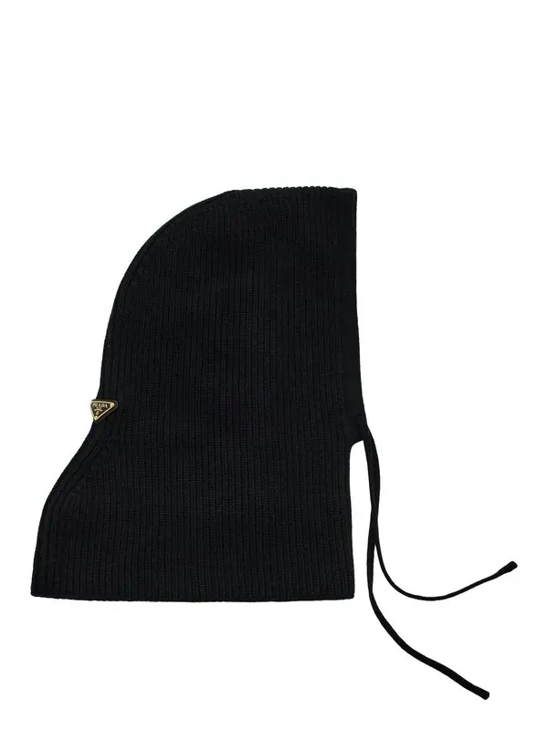 Prada Wool-cashmere Knit Hood - Black