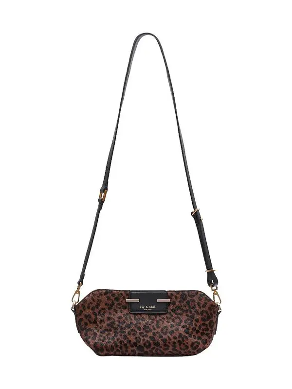 Rag & Bone Realm Top Zip Crossbody - Leopard