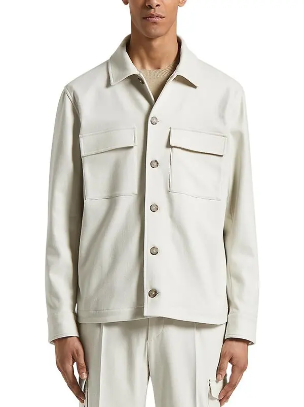 Peserico Shirt Jacket - Chalk White