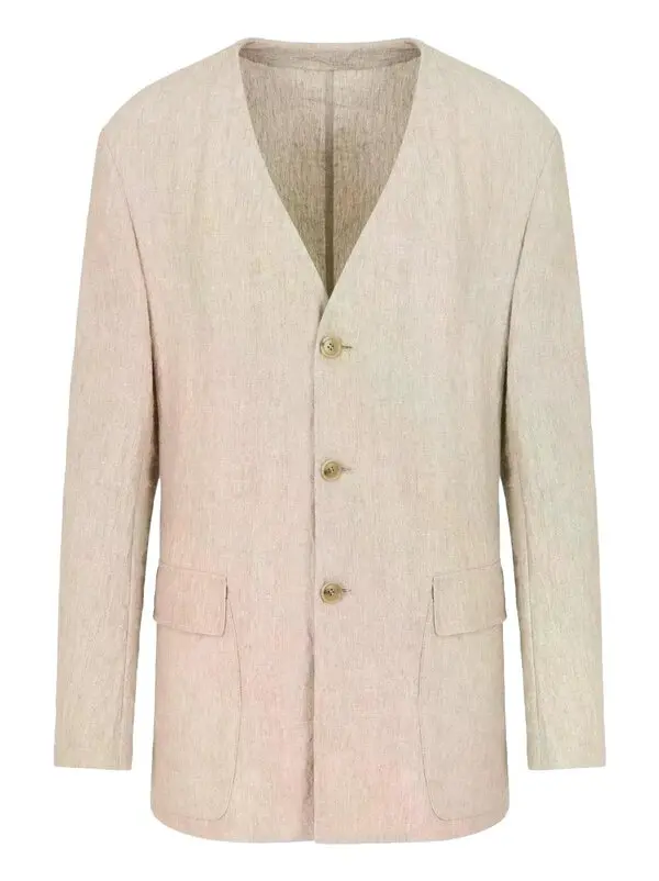 Giorgio Armani Linen Blazer - Neutrals