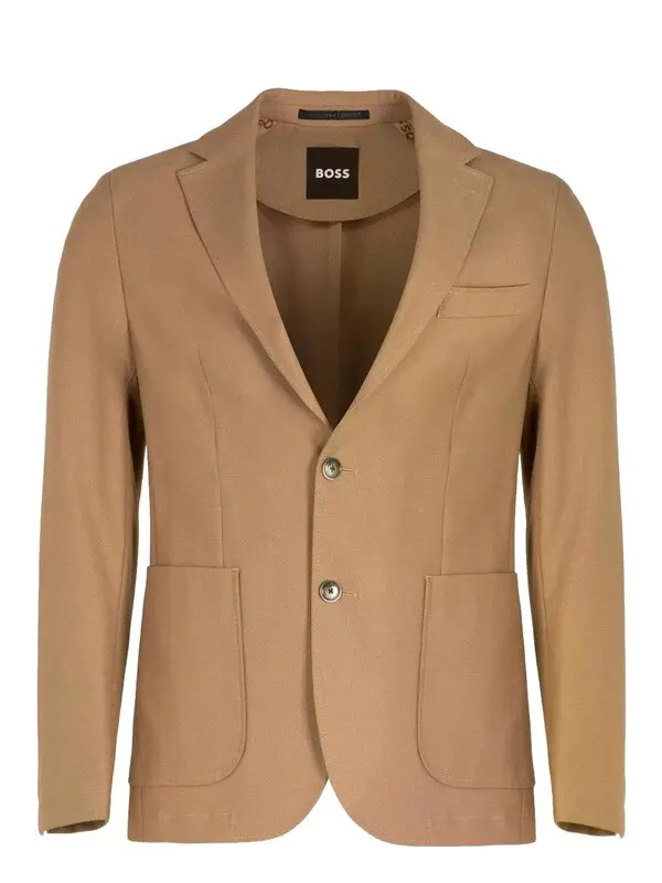 BOSS Double-breasted Two-pocket Blazer - Brown